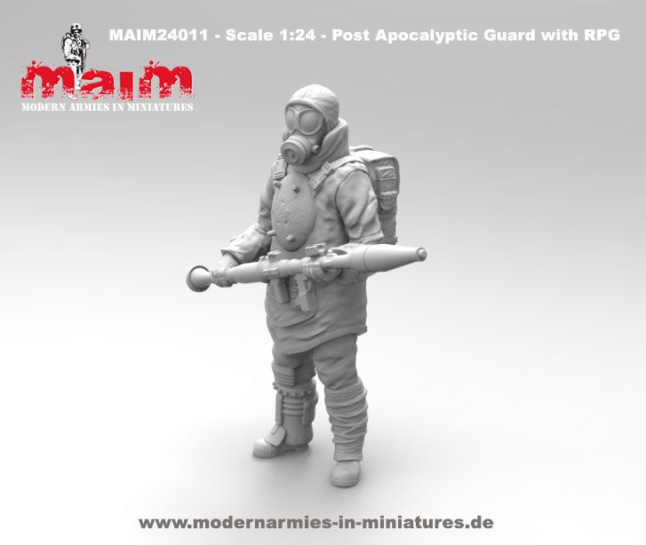 1:24 Post Apocalyptic Guard with RPG