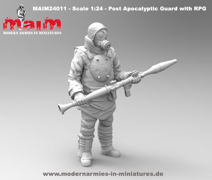 1:24 Post Apocalyptic Guard with RPG