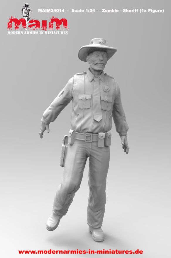 1:24 Zombie - Sheriff -the walking dead-