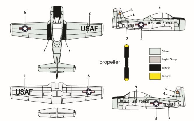 1:144 North American T-28A
