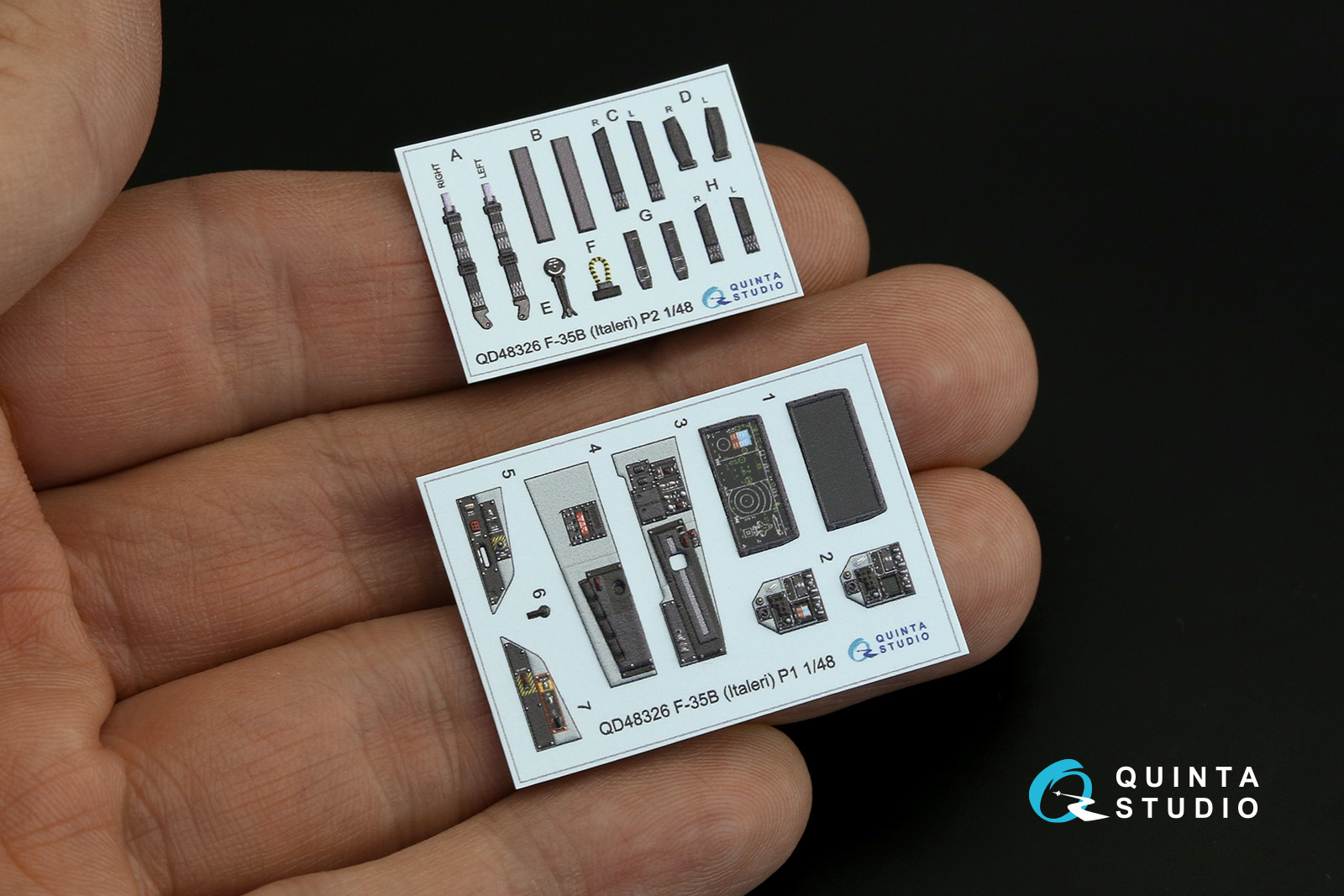 1:48 F-35B 3D-Printed & coloured Interior on decal paper (Italeri)