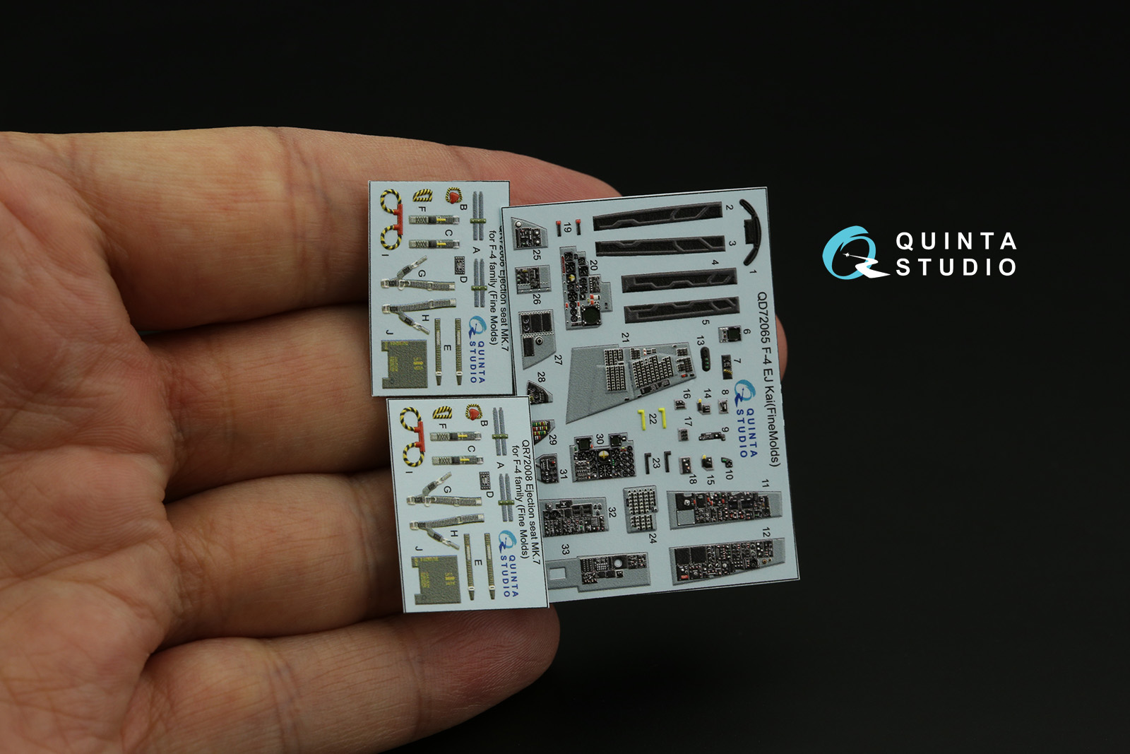 1:72 F-4EJ KAI 3D-Printed & coloured Interior on decal paper (FineMolds)