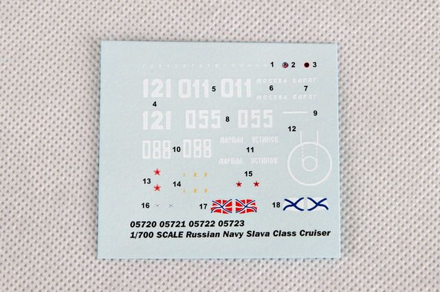 1:700 Russian Navy Slava Class Cruiser Moskva