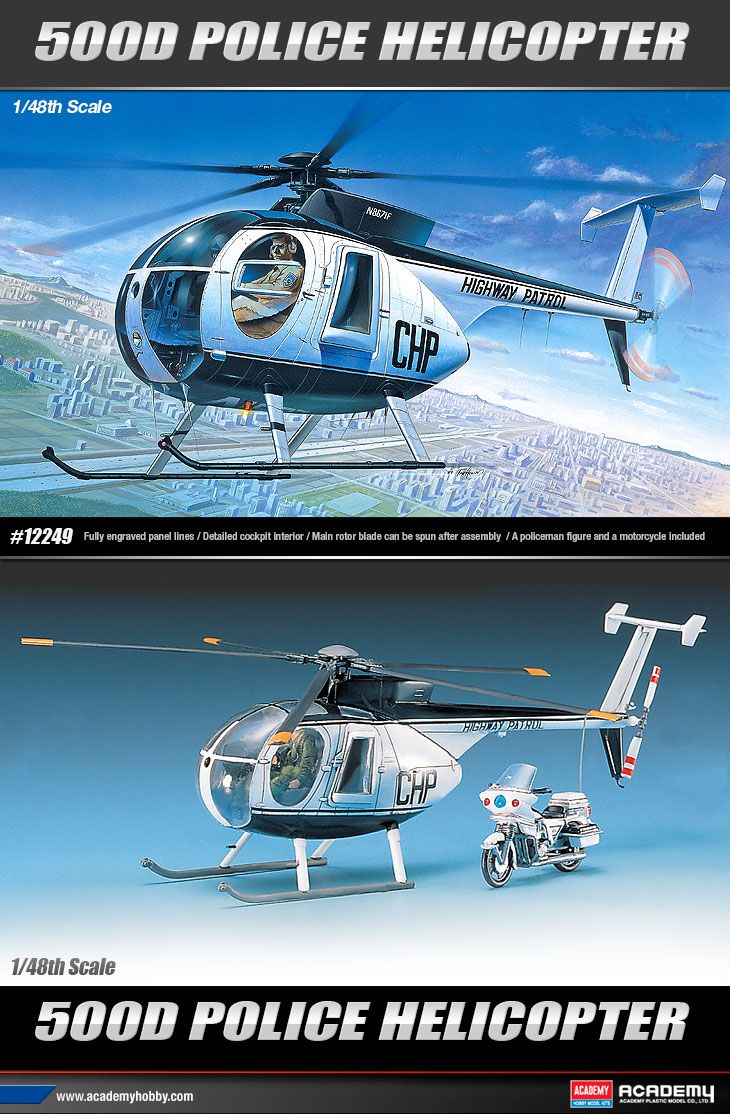1:48 Hughes 500D Police Helicopter