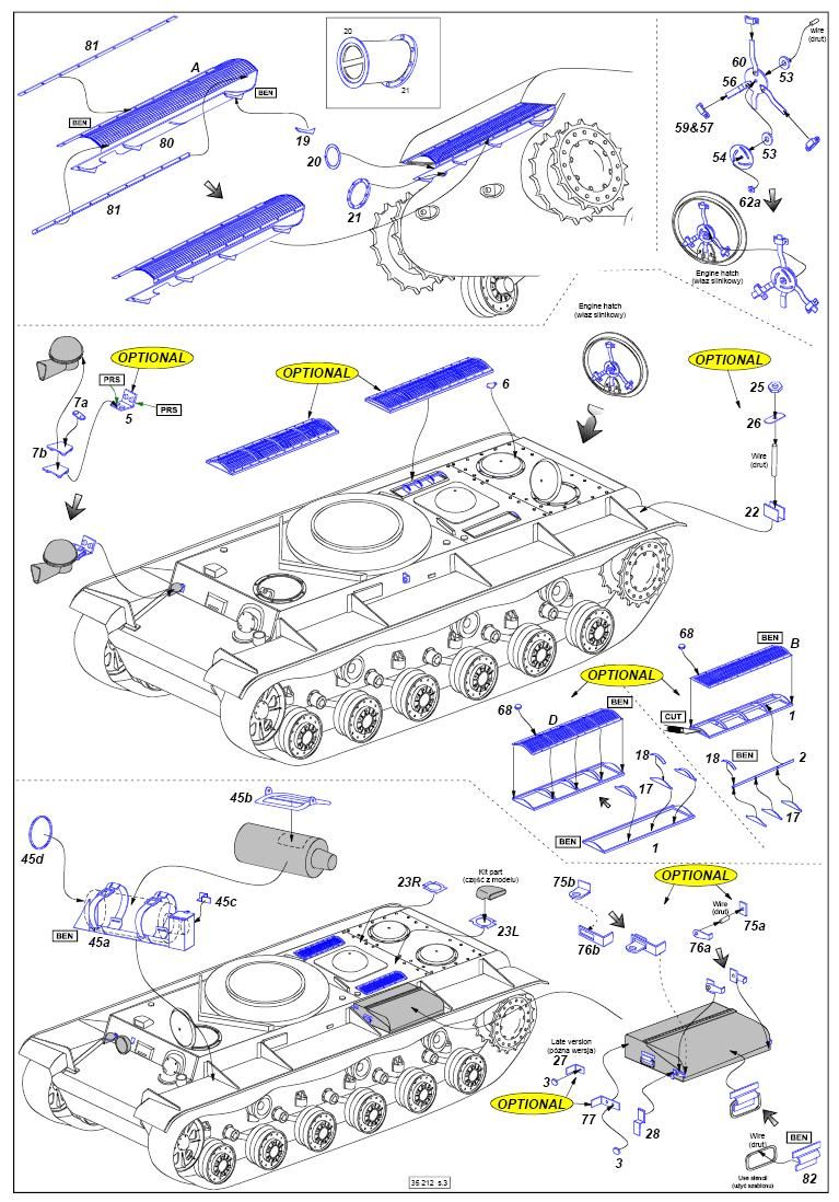 1:35 German heavy tank Pz.Kpfw. 754(r) KV-2 - vol.1 - basic set