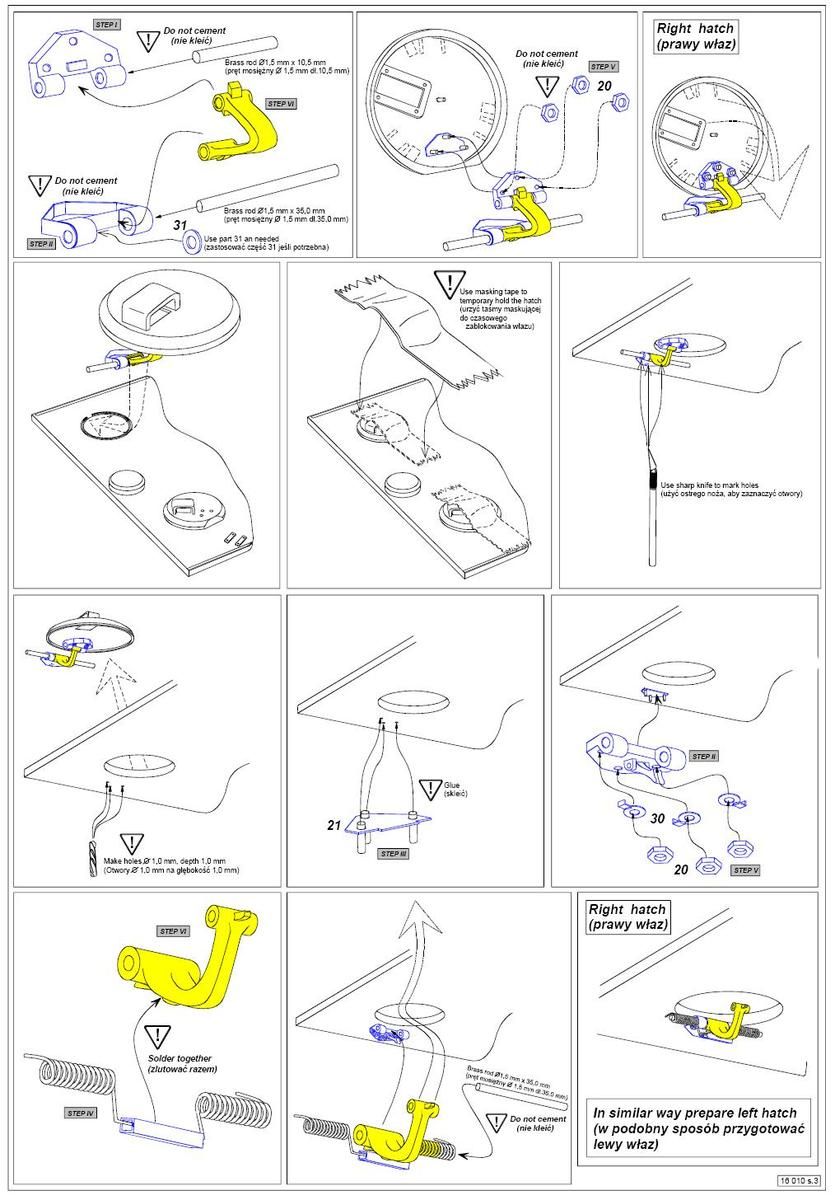 1:16 Driver`s hatch details for Tiger I, Ausf.E