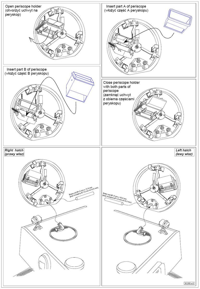 1:16 Driver`s hatch details for Tiger I, Ausf.E