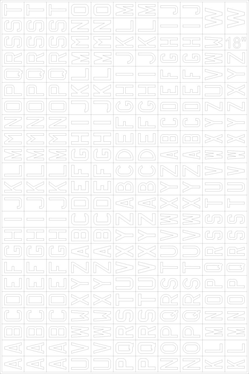 1:48 RAF CODE LETTERS 18