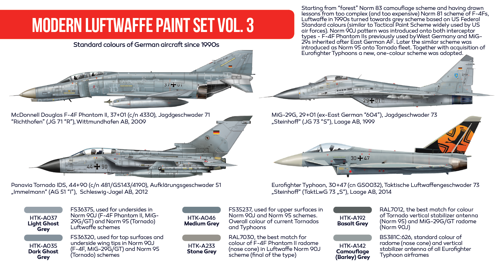 Modern Luftwaffe paint set vol.3