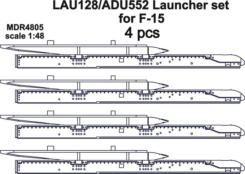 1:48 LAU-128/ADU-552 Launcher set for F-15
