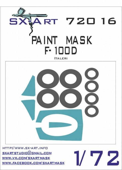 1:72 Paint mask F-100d