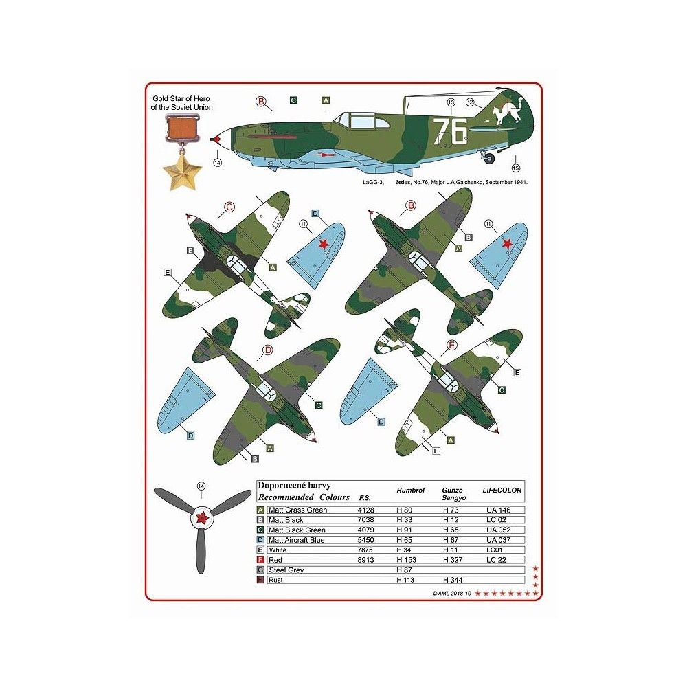 1:48 Decals Red Devils in LaGGs-3 Pt.I (re-edit.)