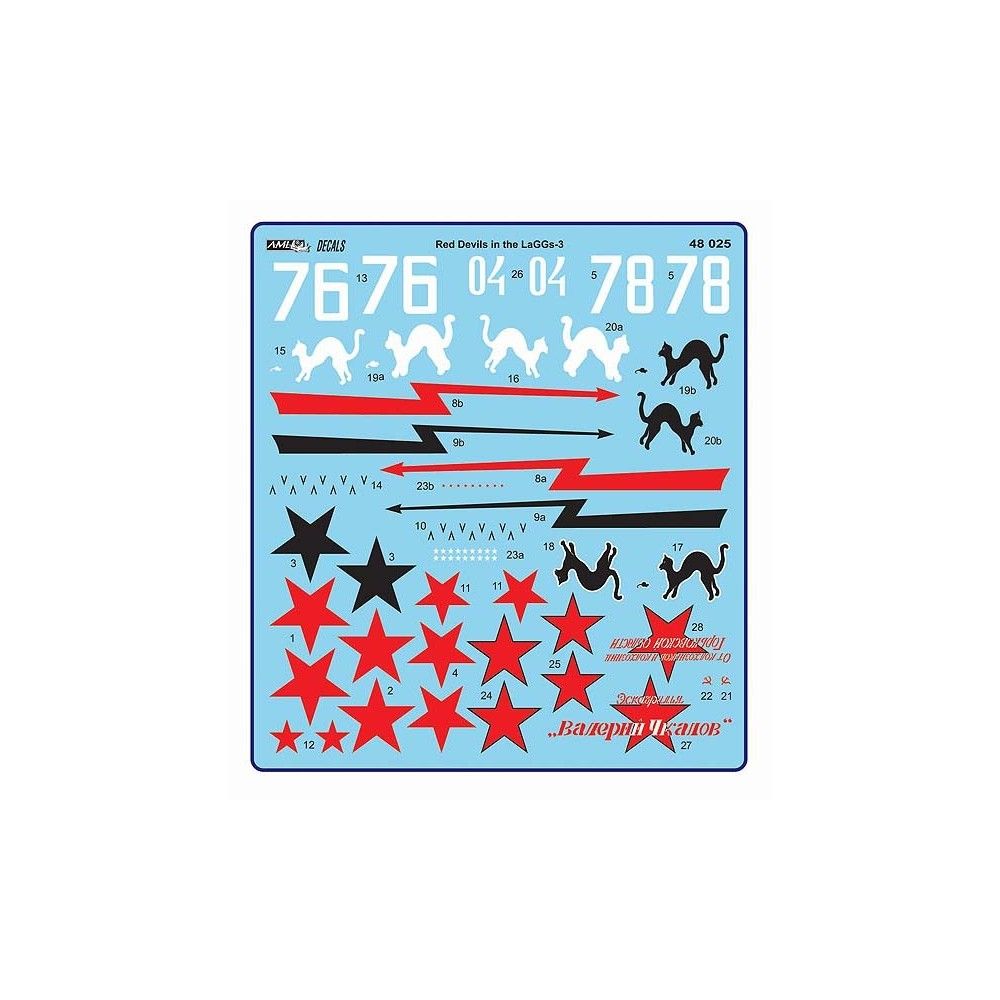 1:48 Decals Red Devils in LaGGs-3 Pt.I (re-edit.)