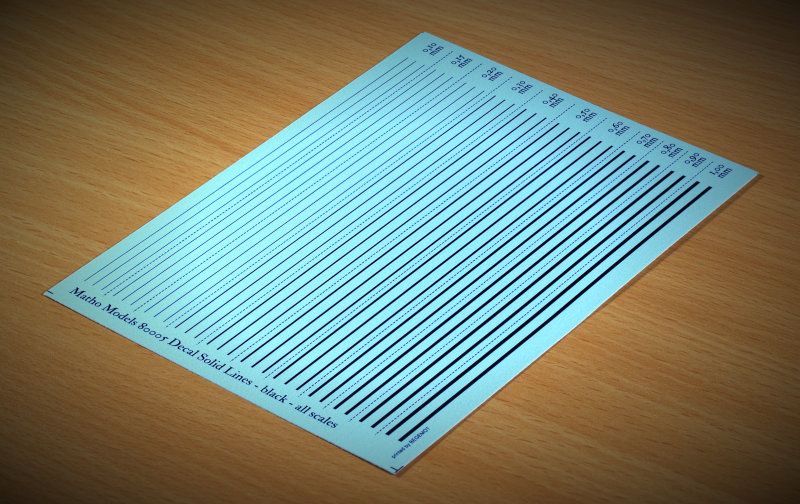 Decal Solid Lines - black