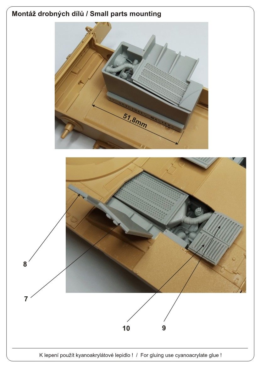 1:48 M1A2 Abrams engine filter (easy)