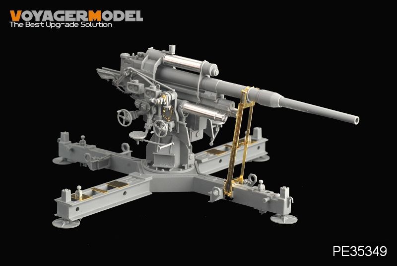1:35 WWII German 88mm FlaK 37 mit Behelfslafette (For DRAGON 6523)