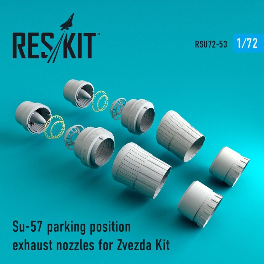 1:72 Sukhoi Su-57 parking position exhaust nozzles