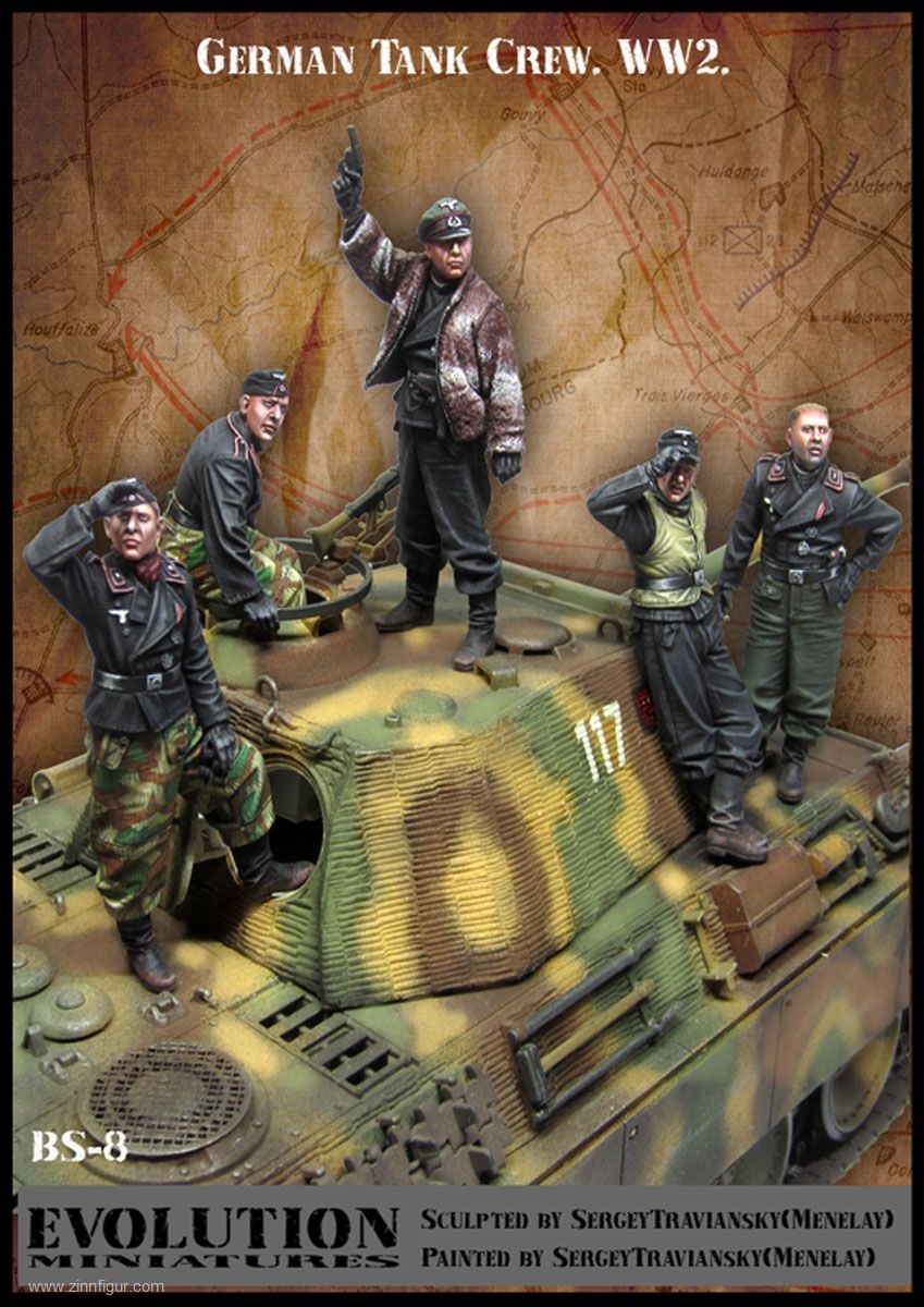 1:35 German Tank Crew. WW2 set