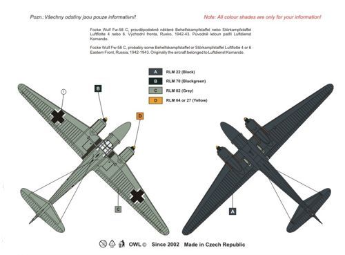 1:48 Focke-Wulf Fw-58C Weihe Nachtschlacht