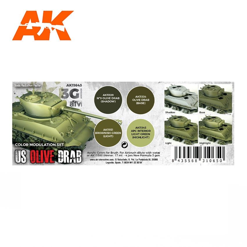 US OLIVE DRAB MODULATION SET