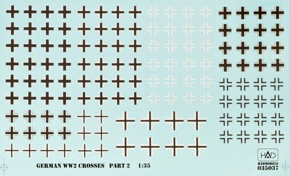 1:35 Decal German Crosses WWII (part 2)
