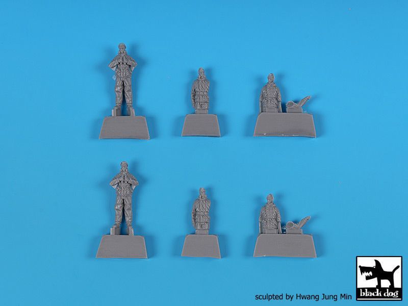 1:72 German WW II tank crew