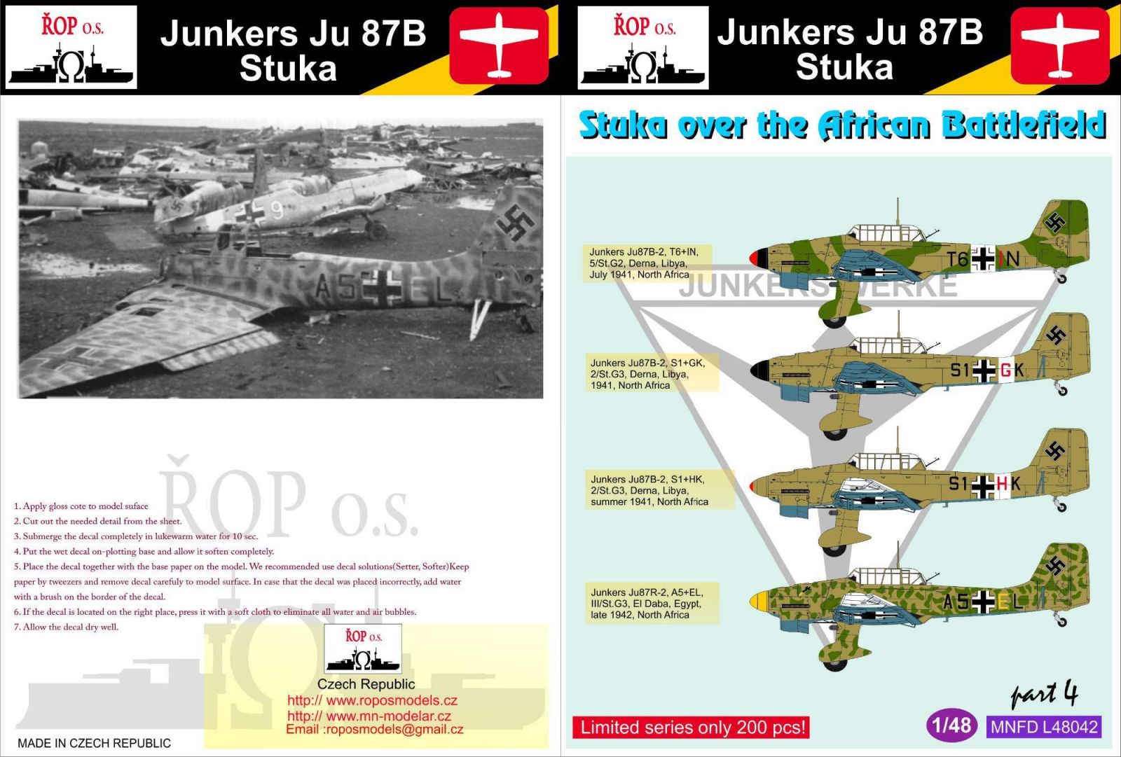 1:48 Junkers Ju 87B Stuka - Stukas over the African Battlefield