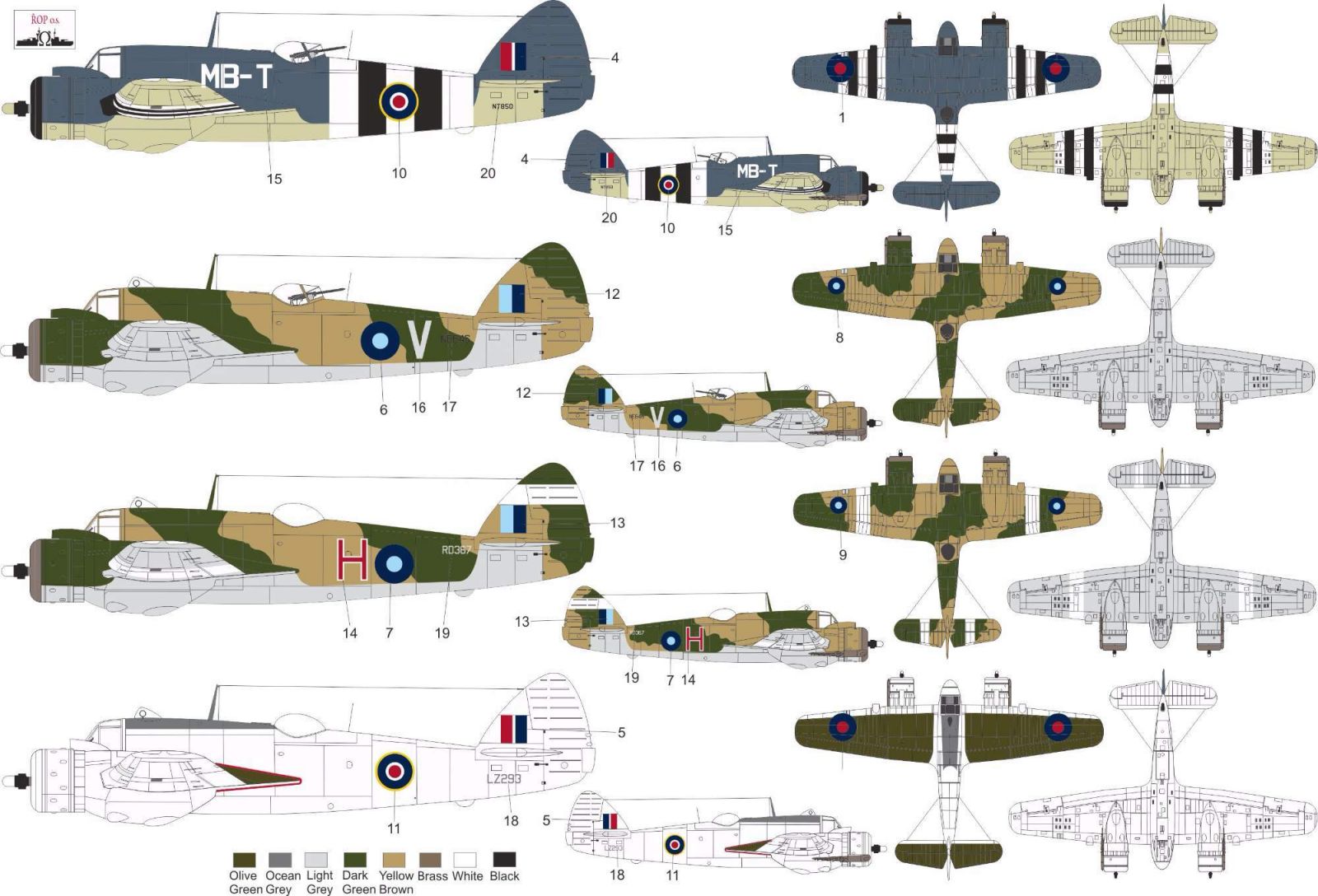 1:72 Bristol Beaufighter Mk.X - RAF Beaufighter in service