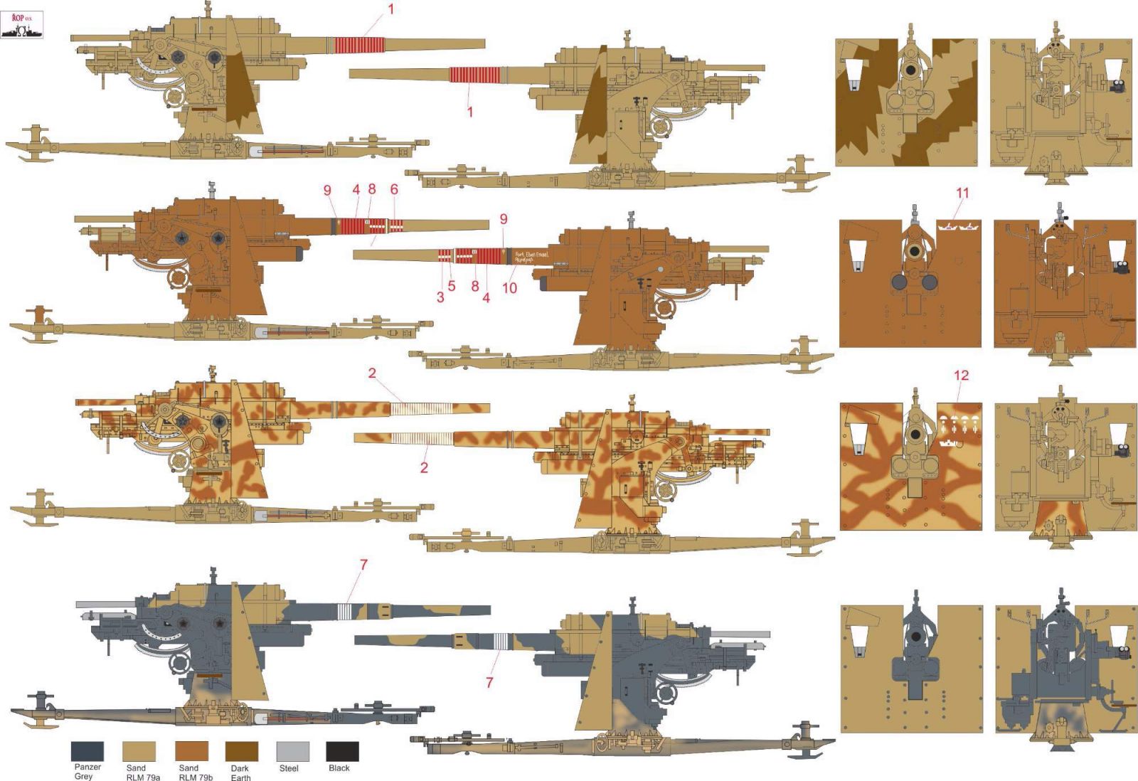 1:72 German 88mm Flak 18,36 - Flak on the North African battlefields