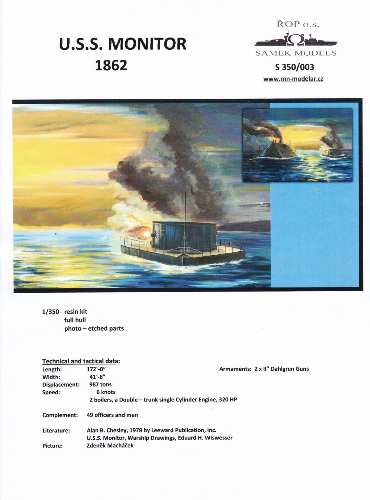 1:350 USS Monitor 1862