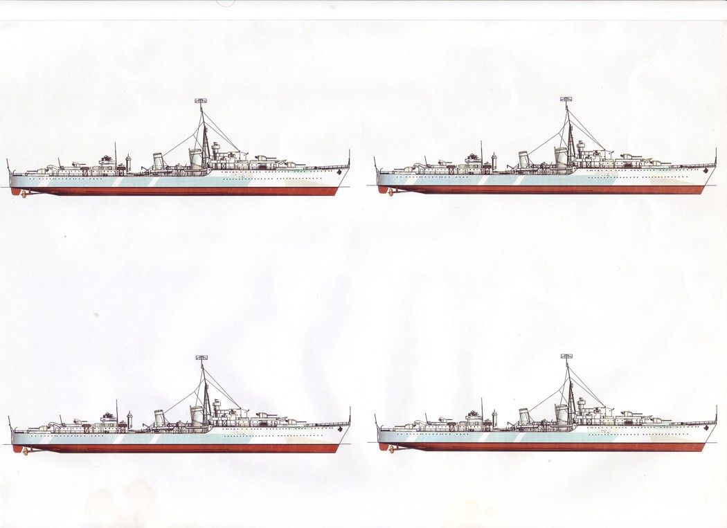 1:700 Destroyer HMS Huron 1944