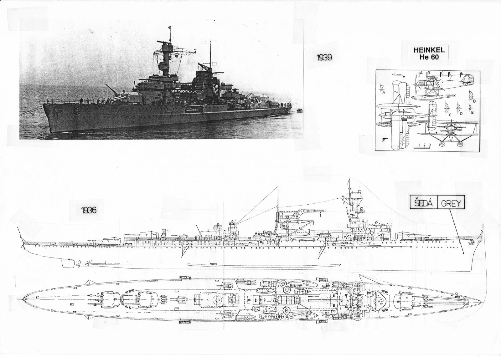 1:700 Light cruiser Leipzig Germany 1939