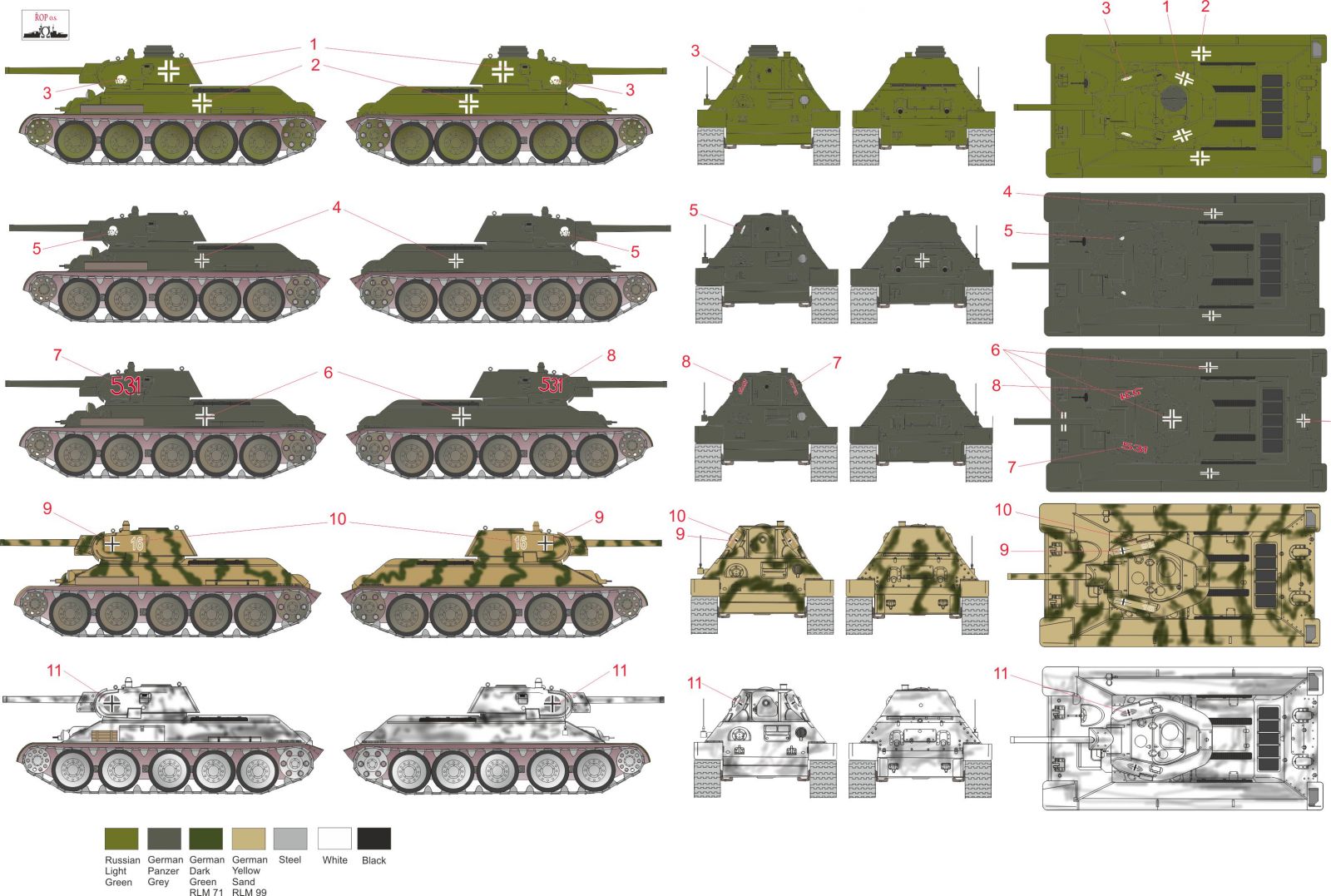 1:72 Pz.Kpfw T-34 747(r) - German captured T-34