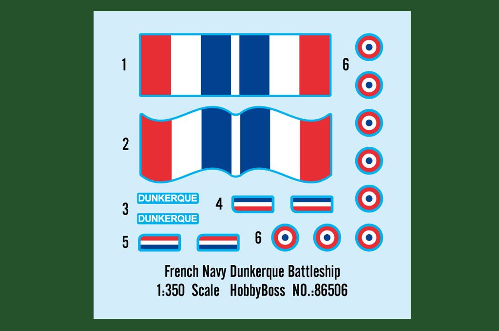 1:350 French Navy Dunkerque Battleship