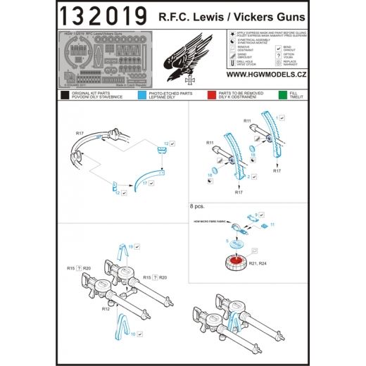1:32 R.F.C. Lewis / Vickers Guns