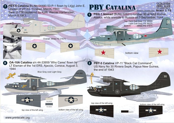 1:72 PBY Catalina (wet decals)