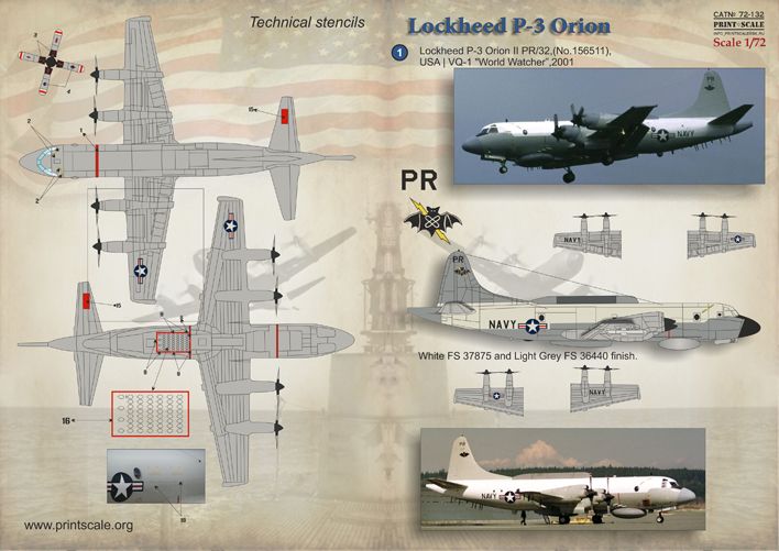 1:72 Lockheed P-3 Orion (wet decals)